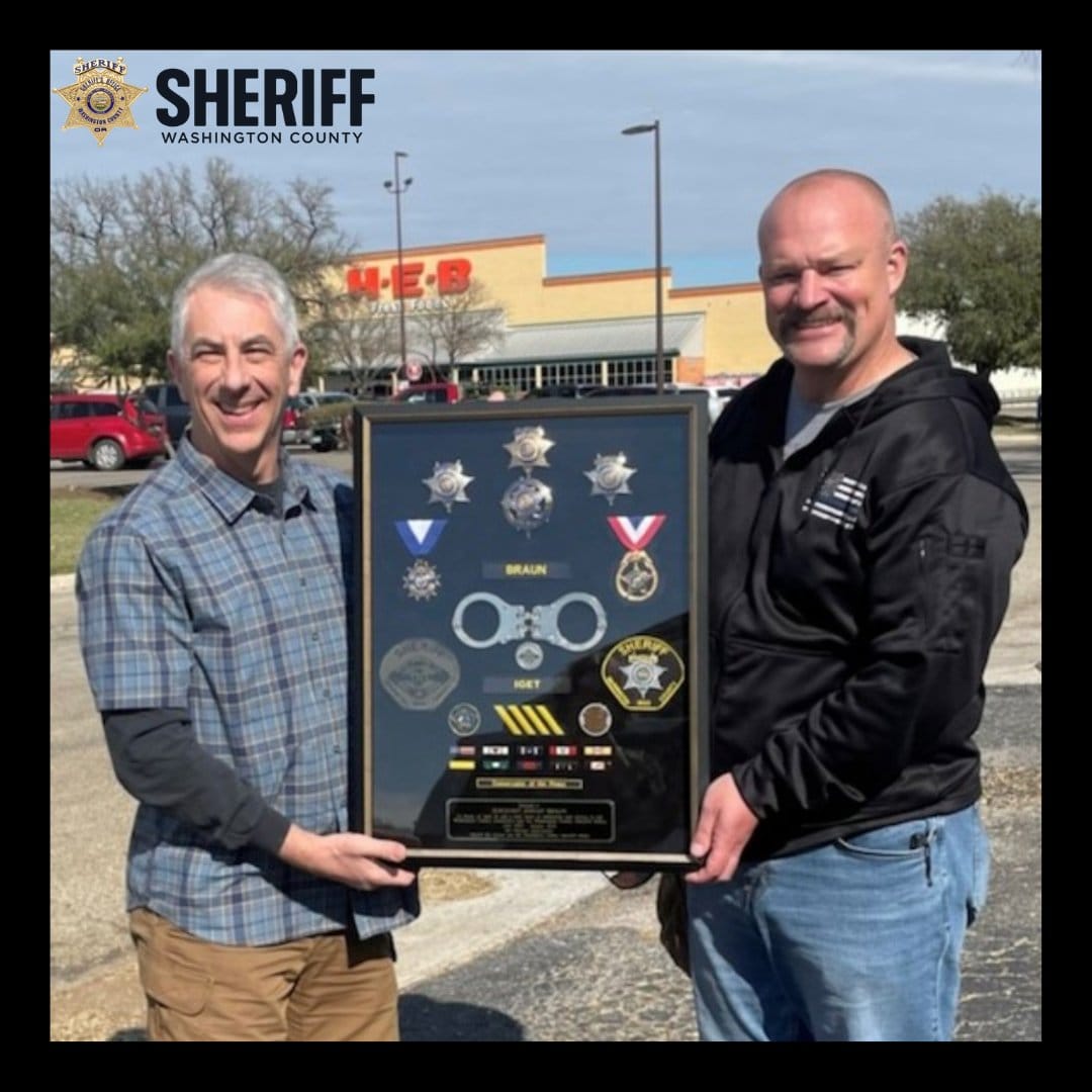 WCSO marks Sgt. Jeremy Braun's retirement - Banks Post